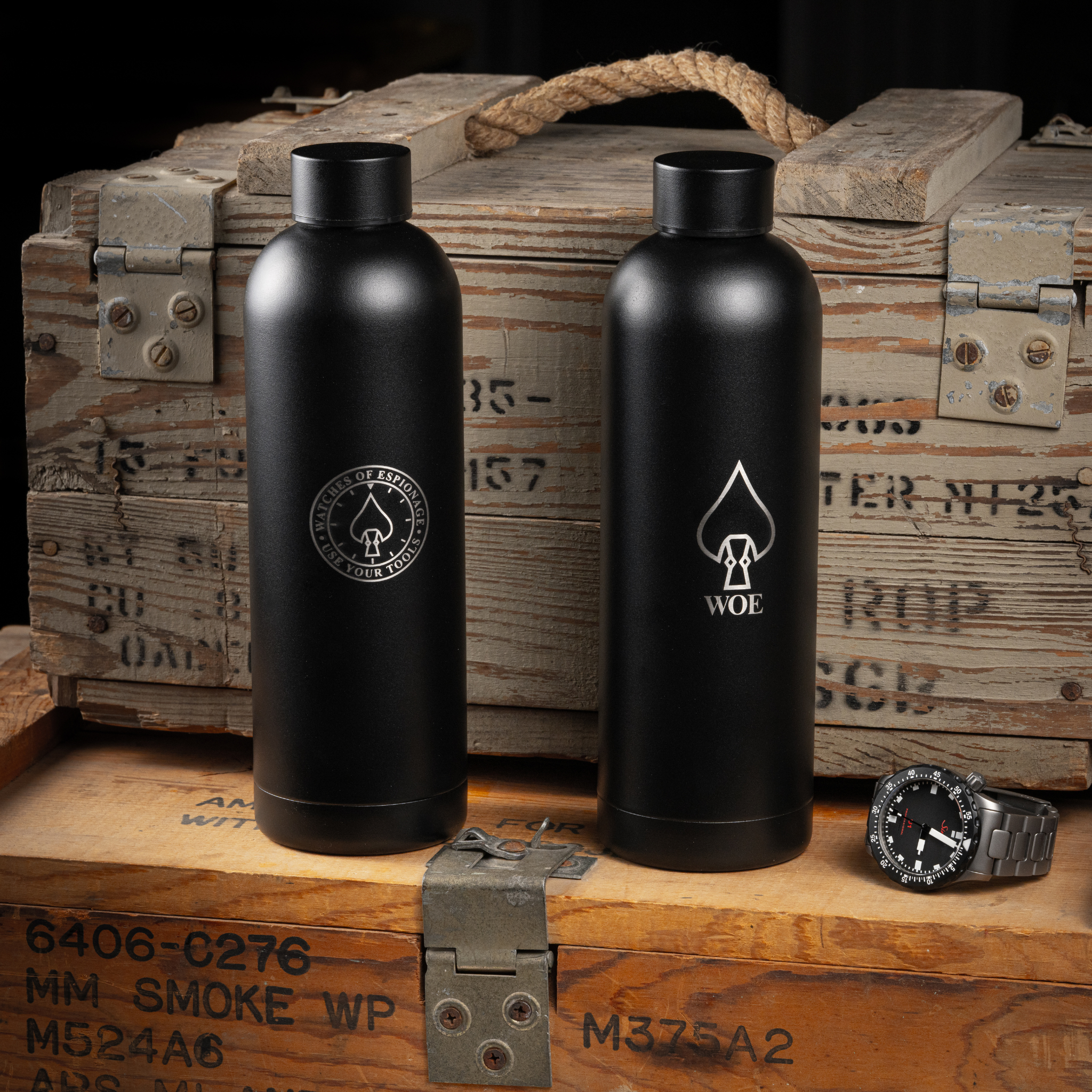 W.O.E. Use Your Tools 750ML Water Bottle – Watches of Espionage